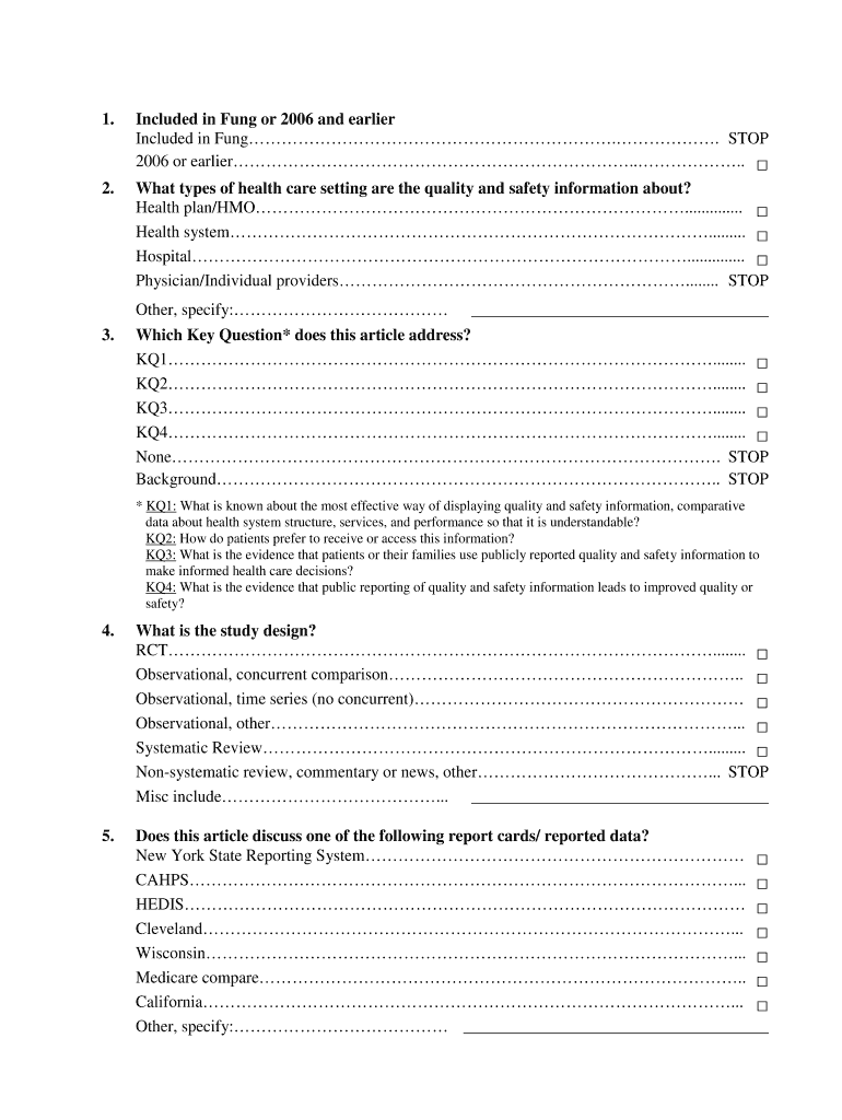Fillable Online ncbi nlm nih Study Selection Form. Behavioral Health - ncbi nlm nih Fax Email ...