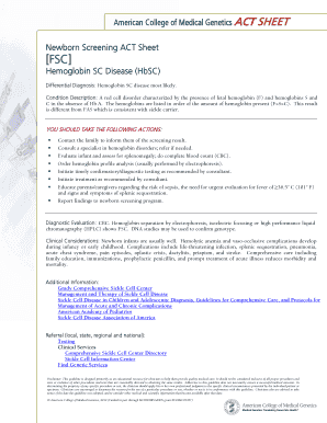 Fillable Online ncbi nlm nih American College of Medical Genetics ACT ...