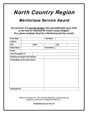 Fillable Online ncrusav Meritorious Service Nomination Form.pdf - North ...