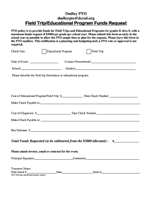 Fillable Online dcrsd Dudley PTO Funds Requisition Form - Dcrsd.org ...