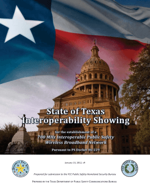 Fillable Online View the state of texas interoperability showing ...