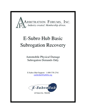 Fillable Online E-Subro Hub Basic Fax Email Print - pdfFiller