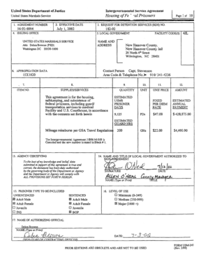 Fillable Online usmarshals New Hanover County - US Marshals Service ...