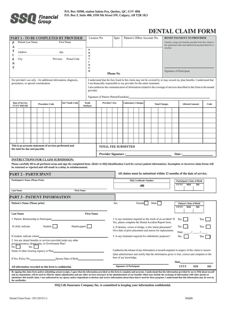 Fillable Online Box 10500, station Sainte-Foy, Quebec, QC, G1V 4H6 Fax Email Print - pdfFiller
