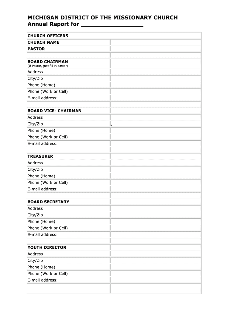 Fillable Online Officer & Delegate R.. - Michigan Region of the ...