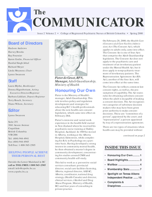 Fillable Online The Communicator (Spring 2000) - College of Registered ...