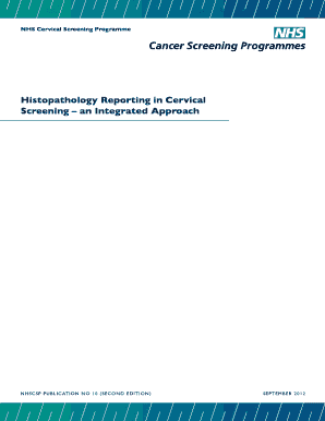 Fillable Online Histopathology Reporting in Cervical Screening - NHS ...