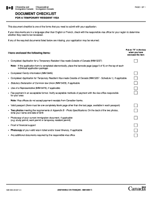 Fillable Online This document checklist is one of the forms that you ...