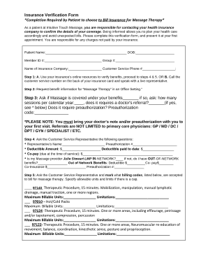 Fillable Online Insurance Verification Form *Completion Required by ...
