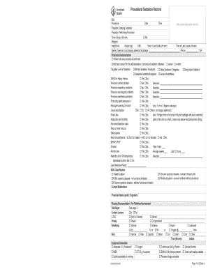Fillable Online extcontent covenanthealth CV-0590 Prodecural Sedation ...