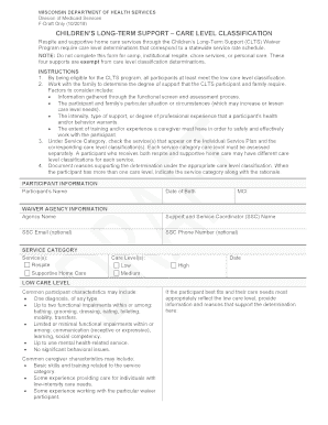Fillable Online care-level-form Fax Email Print - pdfFiller