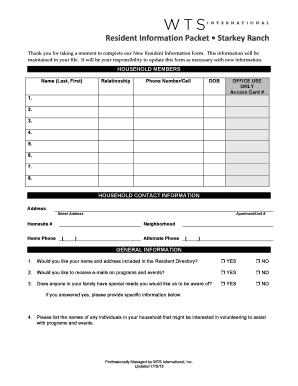Fillable Online New Resident Form.docx Fax Email Print - pdfFiller