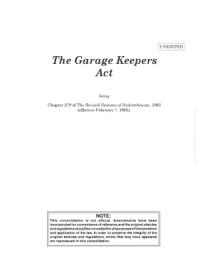 Fillable Online The Garage Keepers Fax Email Print - pdfFiller