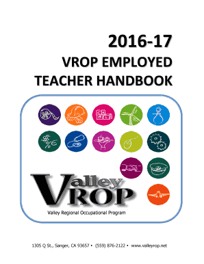 Fillable Online 16-17 cover - Valley ROP Fax Email Print - pdfFiller
