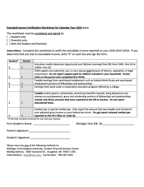 Fillable Online INCOME EXCLUSIONS WORKSHEET (IEW00) Fax Email Print ...