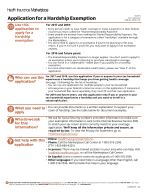 Fillable Online Health Insurance Marketplace - Application for a ...