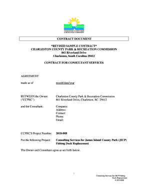 Fillable Online CONTRACT DOCUMENT *REVISED SAMPLE CONTRACT* Fax Email ...