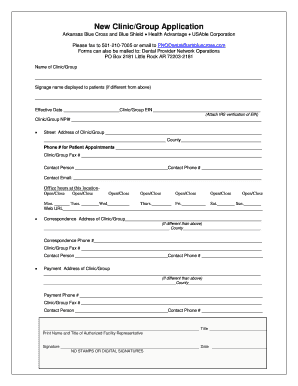 Fillable Online Authorization Form for Clinic/Group Billing ...