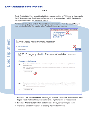Fillable Online LHP Attestation Form (Provider) - Legacy Health Fax ...