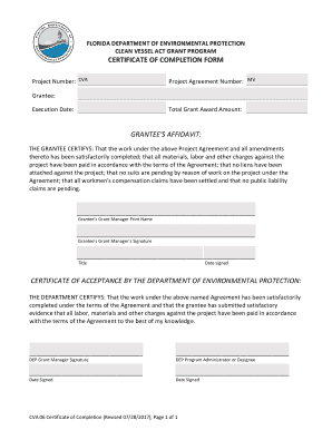 Fillable Online CVA 06 Certificate of Completion Form.pdf Fax Email ...