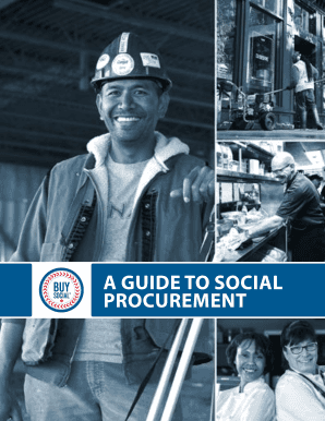 Fillable Online A Guide to Social Procurement. A Guide to Social ...