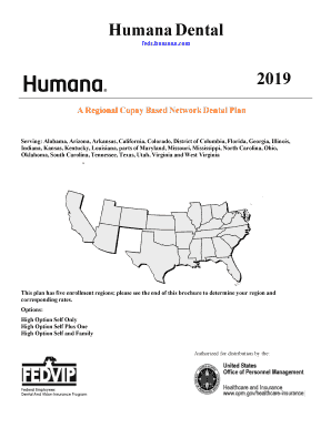 Fillable Online Humana - 2019 Dental Plan Brochure (PDF). Humana - 2019 ...