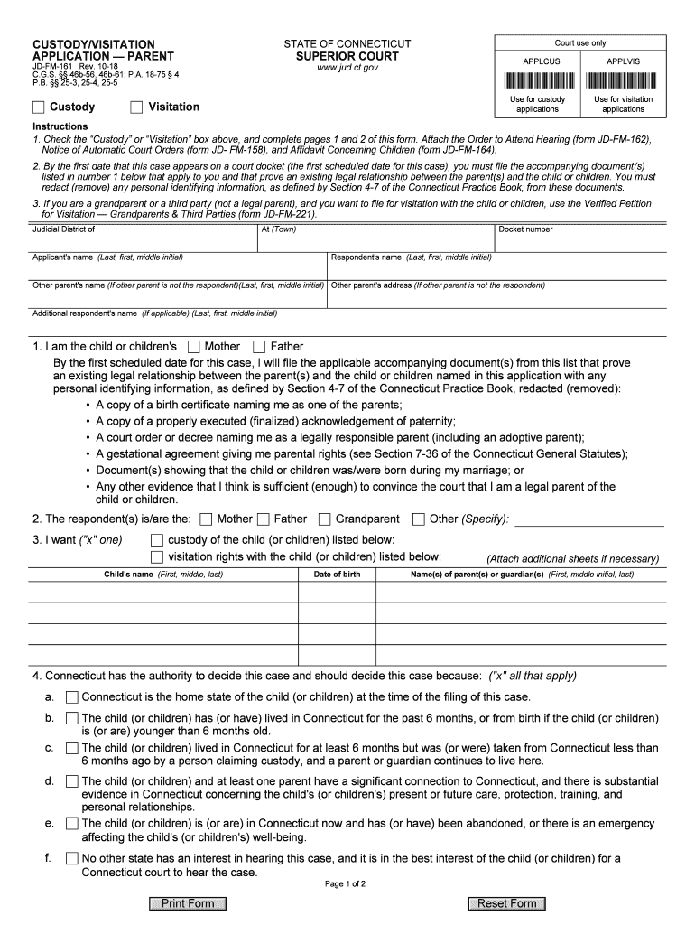 Forms For Custody And Child Support In Connecticut Fill Out Sign 