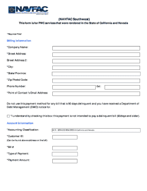 Fillable Online (NAVFAC Southwest) - Pay.gov Fax Email Print - pdfFiller