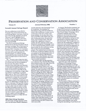 Fillable Online Seventh Annual Salvage Report Fax Email Print - pdfFiller