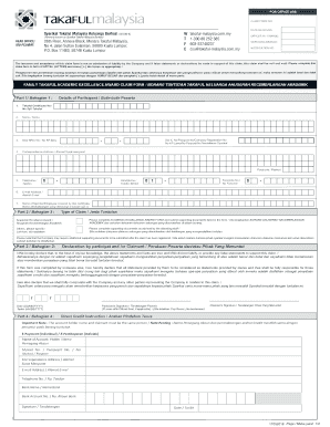 Fillable Online family takaful claim form pg 1 Fax Email Print - pdfFiller
