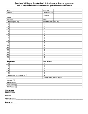 Fillable Online Admittance Form Fax Email Print - pdfFiller