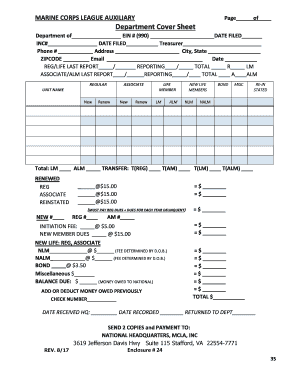 Marine Corps League Auxiliary - Fill Online, Printable, Fillable, Blank ...
