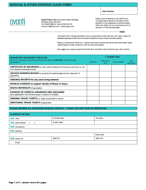 Expenses Claim Form Template Uk - Page 2 | pdfFiller