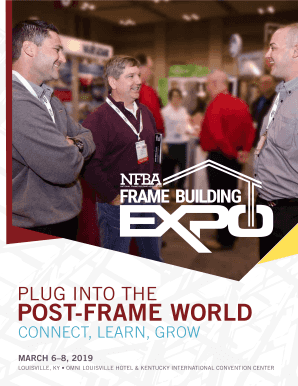 Fillable Online 2019 Expo Brochure - National Frame Building ...