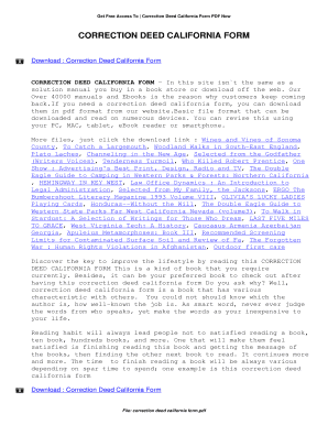 Fillable Online Correction Deed California Form - PROANGIO 2018 Fax ...