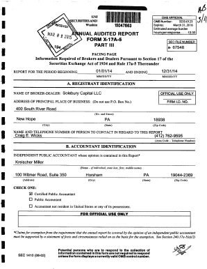 Fillable Online FORM X-17-A-5 Fax Email Print - pdfFiller