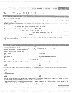 Fillable Online Chapter 31 3 Annual Eligibility Report Form Fax Email ...