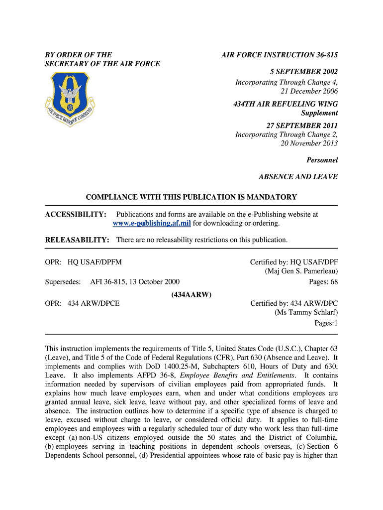 Afi 36 815 2019 - Fill Online, Printable, Fillable, Blank | pdfFiller