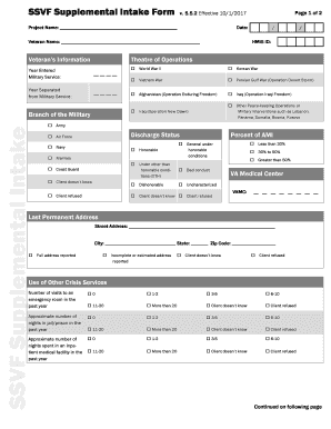 Fillable Online DRAFT SSVF Supplemental Form 5.5.2.pub Fax Email Print ...
