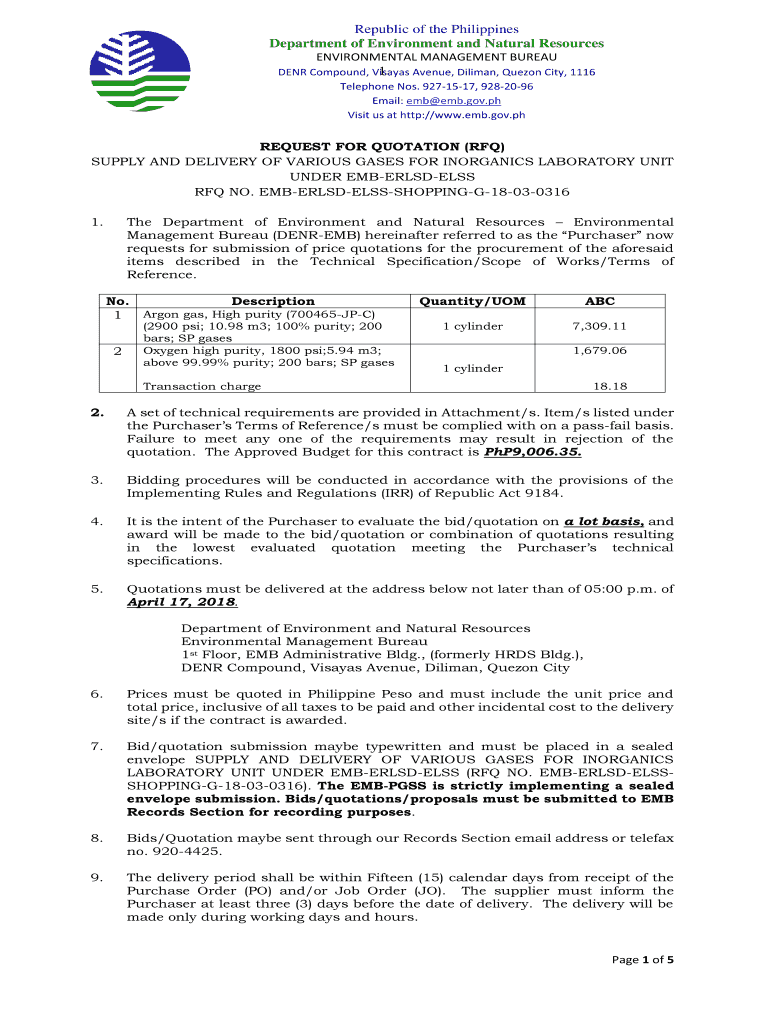 Fillable Online DENR Compound, Visayas Fax Email Print - pdfFiller