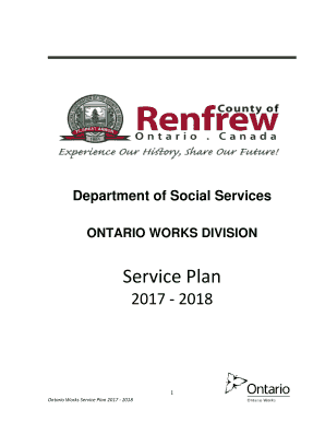 Fillable Online ONTARIO WORKS DIVISION Fax Email Print - pdfFiller