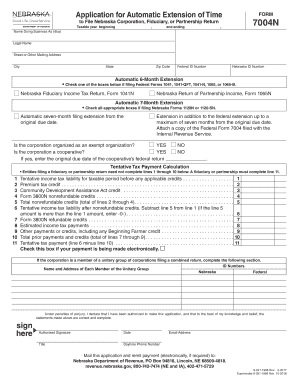 Fillable Online Application for Automatic Extension of Time FORM to ...