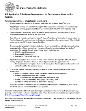 Fillable Online ANE AIP Application info for development-construction ...