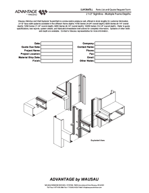 Fillable Online Parts List and Quote Request Form Fax Email Print ...