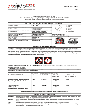 Fillable Online Stall DRY - Absorbent Products Fax Email Print - pdfFiller