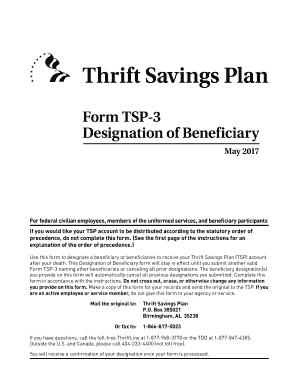 Fillable Online Thrift Savings Plan - Indian Affairs Fax Email Print ...