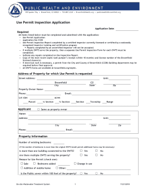 Fillable Online Applications / Forms City and County of Broomfield - Official... Fax Email Print ...