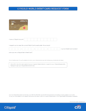 Citibank Gold Debit Card