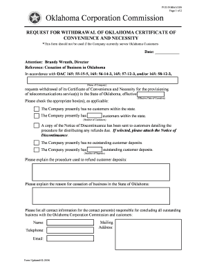 Fillable Online Page 1 of 2 Oklahoma Corporation Commission Fax Email ...