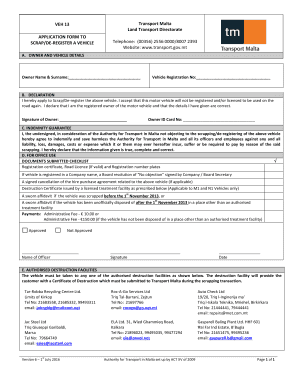 Fillable Online veh 10 application form to transfer a vehicle by ...